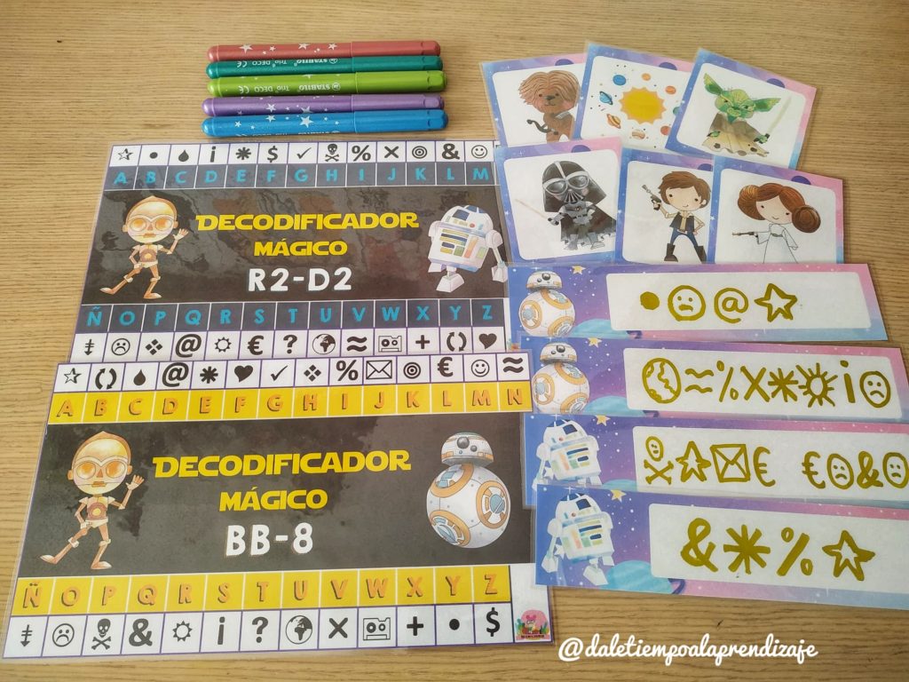 Actividad Star Wars - STABILO Aula - Lectoescritura y coloreado para ...