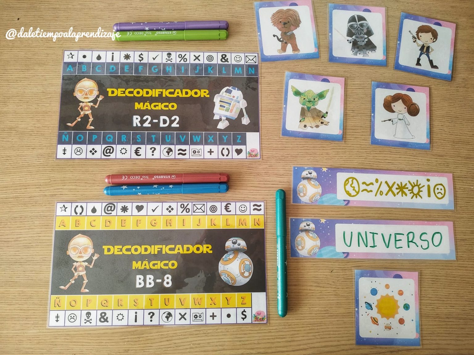 Actividad Star Wars - STABILO Aula - Lectoescritura y coloreado para ...