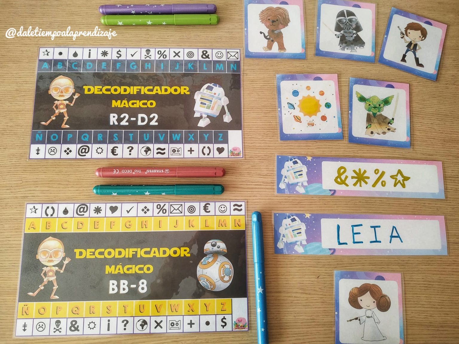 Actividad Star Wars - STABILO Aula - Lectoescritura y coloreado para ...